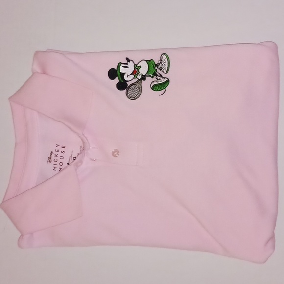 Disney | Shirts | Mickey Mouse Tennis Xxl Mens Short Sleeve Golf Polo ...